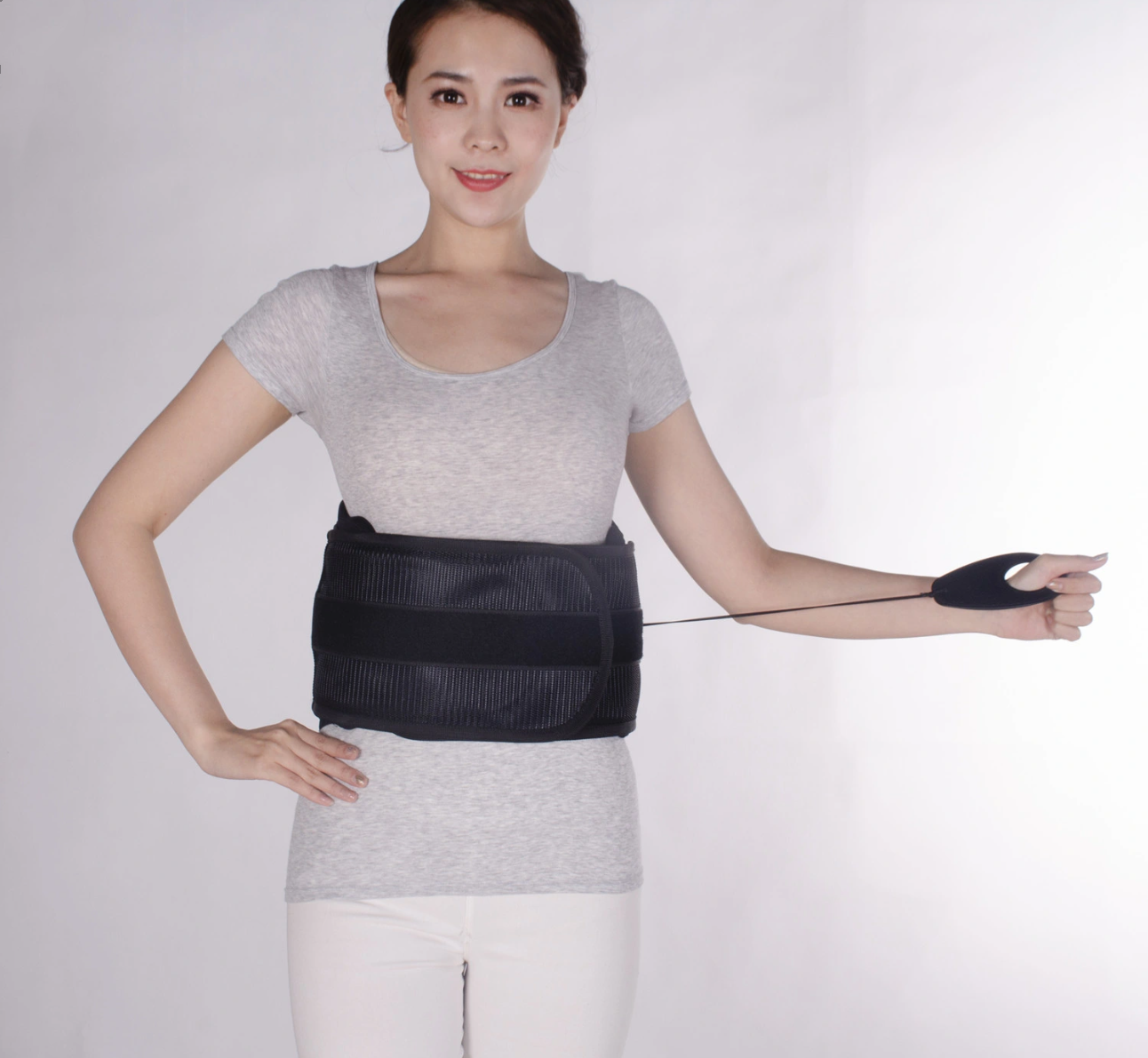 Low Pull Lumbar Brace Back Support with Adjustable Abdominal ...